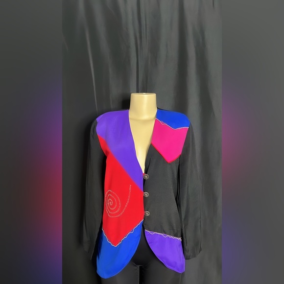 Vintage | Jackets & Coats | Vintage 8s Executive By Brenner Color Block ...